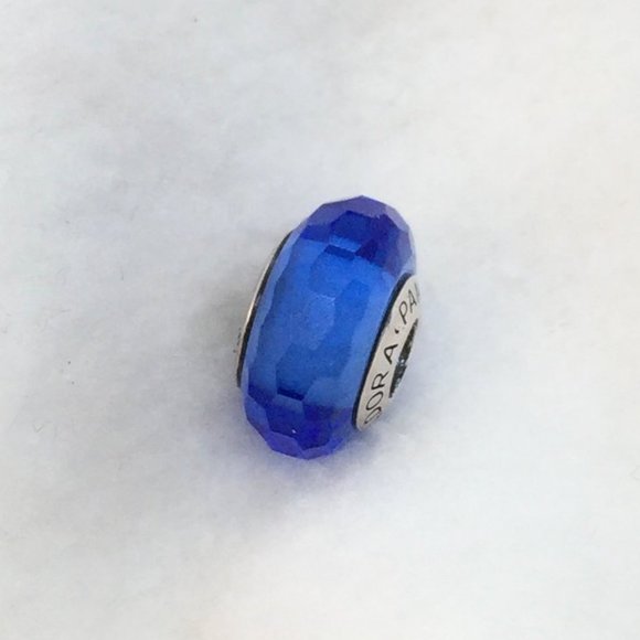 Pandora | Jewelry | Pandora Fascinating Blue Glass Murano Bead | Poshmark